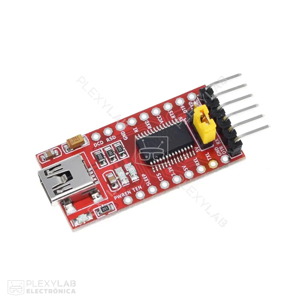 Módulo convertidor USB Serial FTDI TTL FT232RL | PLEXYLAB